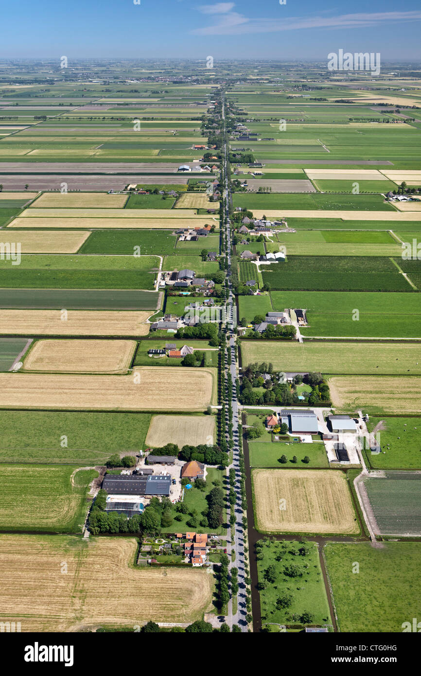 The Netherlands, Midden Beemster, Aerial Beemster Polder. UNESCO World ...