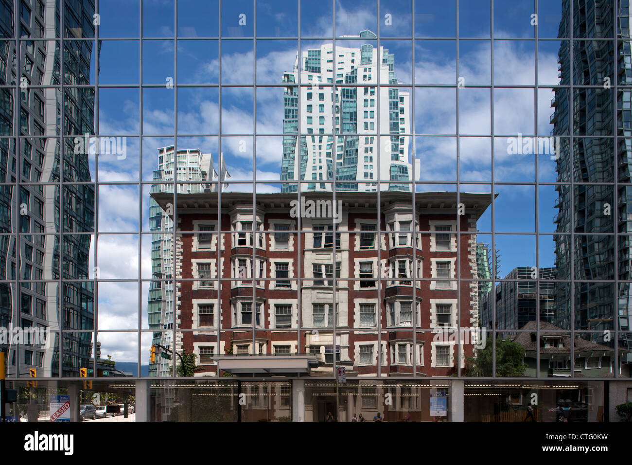 Reflections of buildings in Vancouver, Canada Stock Photo - Alamy
