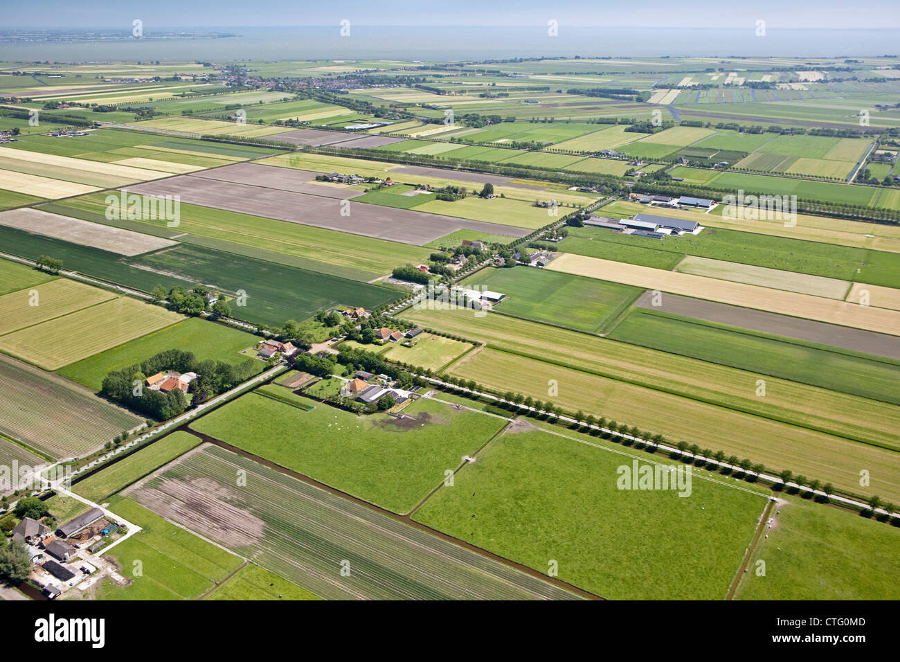 The Netherlands, Midden Beemster, Aerial Beemster Polder. UNESCO World ...