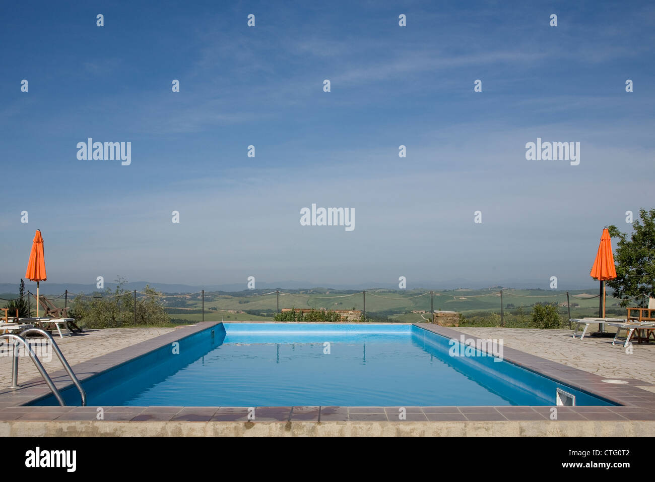 Pool in Tuscany, Italy Stock Photo - Alamy