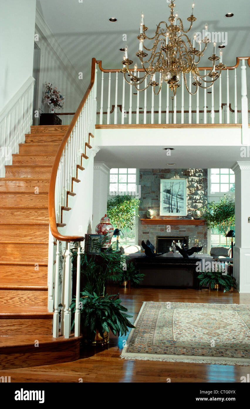 1980s foyer staircase hi-res stock photography and images - Alamy