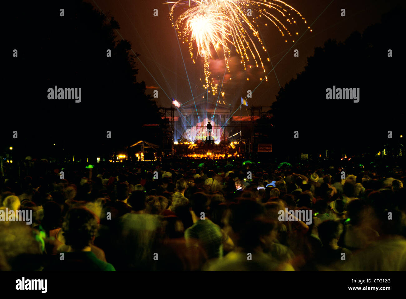 1990s FIREWORKS ART MUSEUM PHILADELPHIA PENNSYLVANIA Stock Photo - Alamy