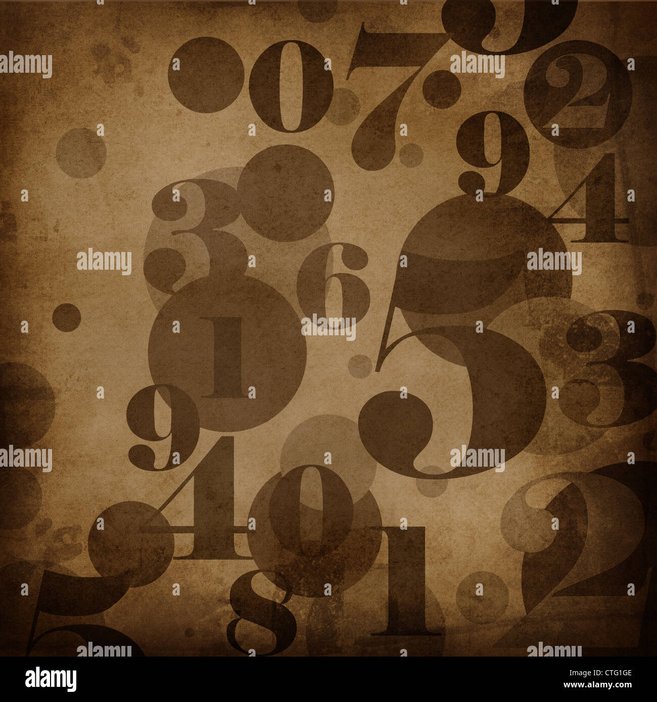 background in grunge style with numbers Stock Photo - Alamy
