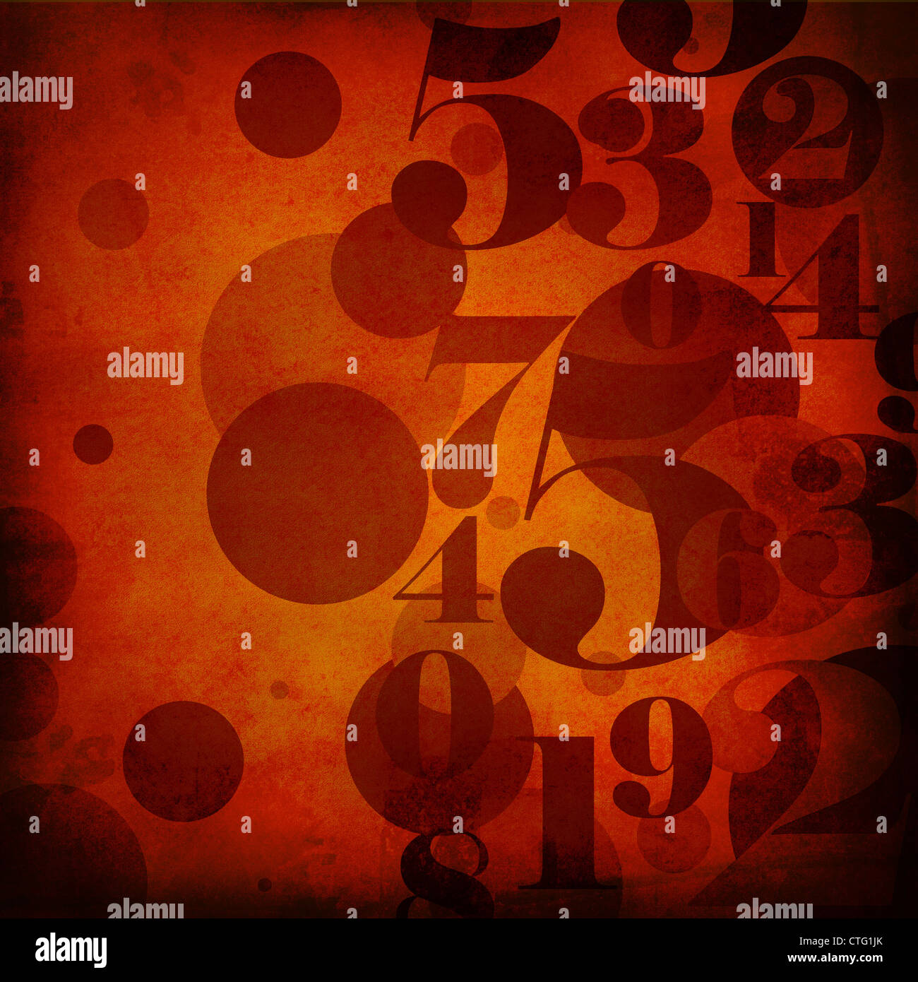 background in grunge style with numbers Stock Photo - Alamy