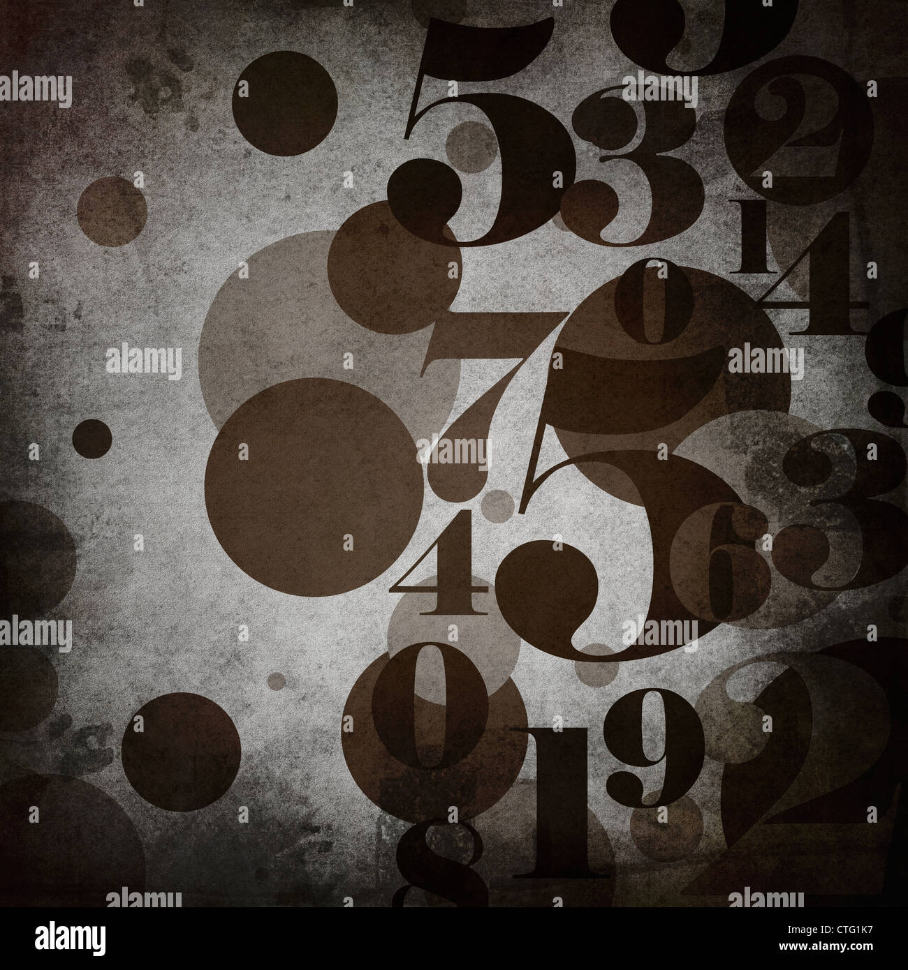background in grunge style with numbers Stock Photo - Alamy
