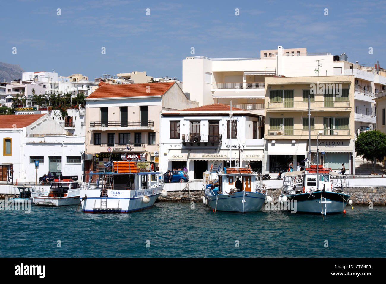 Agios nikolaos crete greek island hi-res stock photography and images ...
