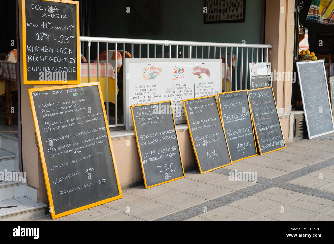English menu restaurant hi-res stock photography and images - Alamy