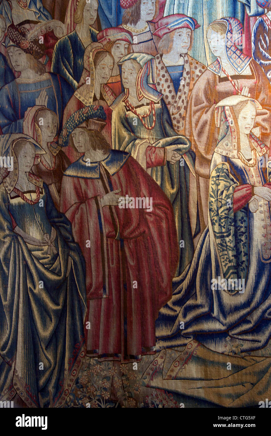 Detail of Tapestry from the Great Watching Chamber, Hampton Court ...