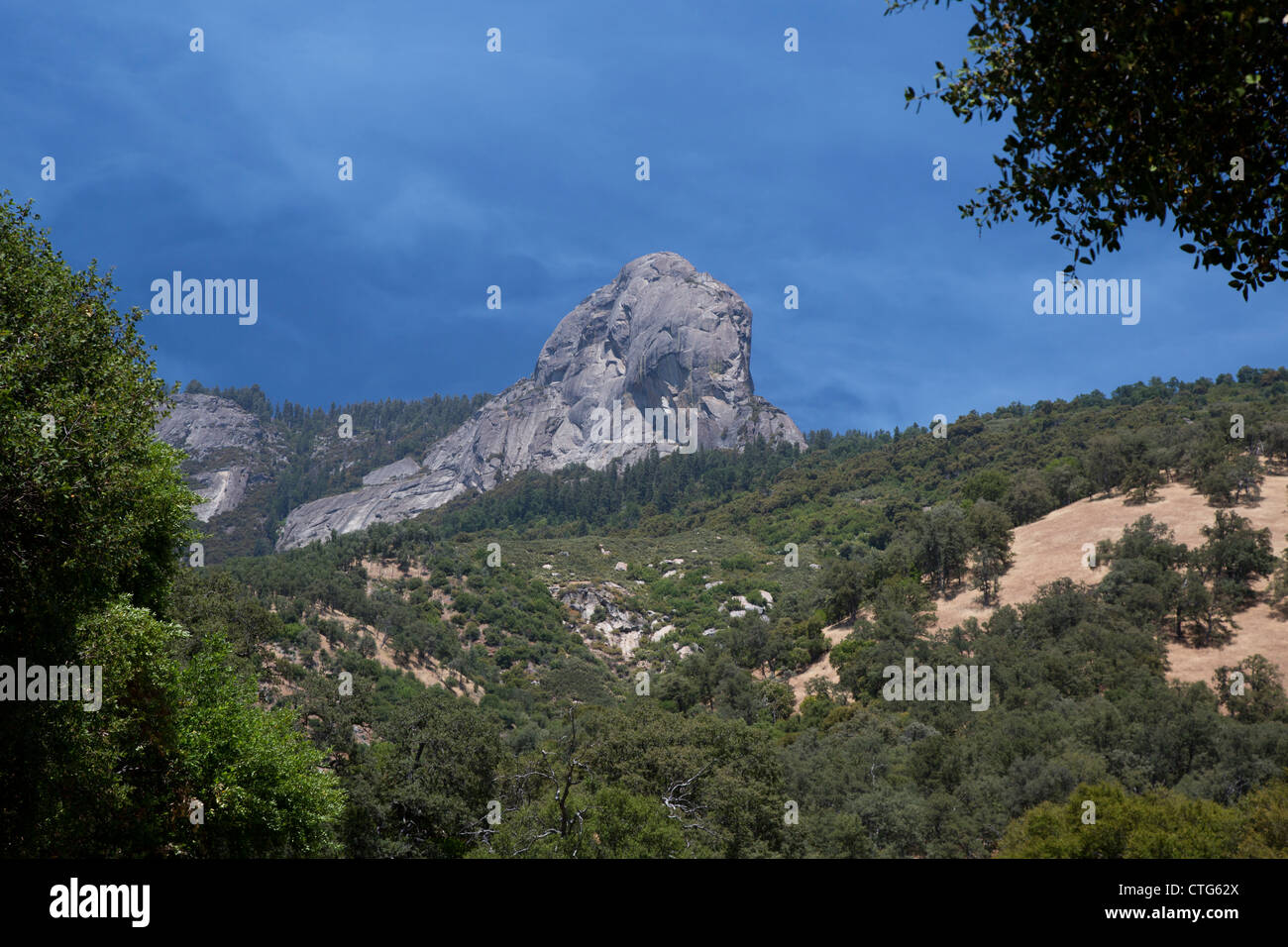 Sequoia National Park, California - Moro Rock, a huge granite monolith ...