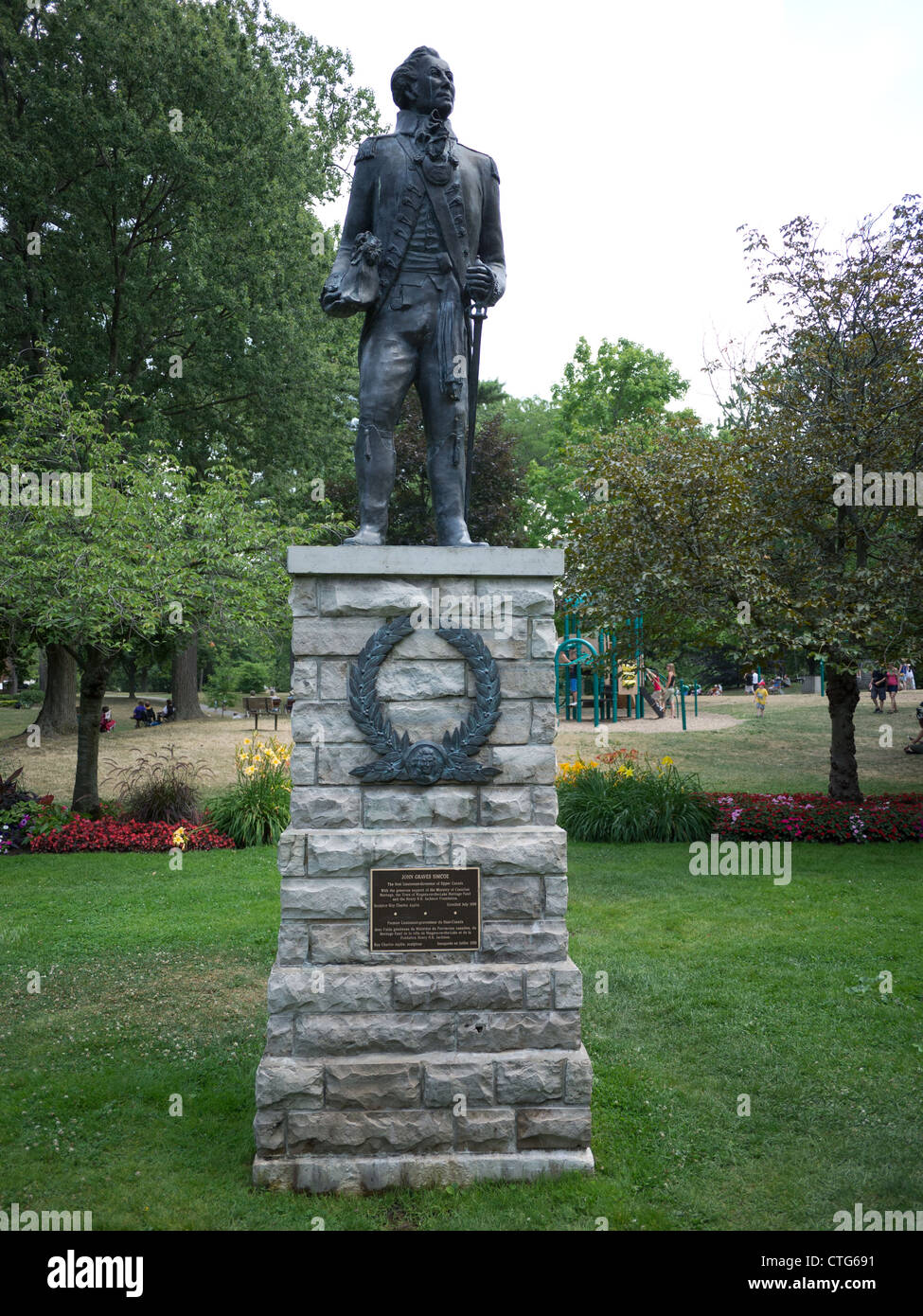 john graves simcoe statue sculpture Stock Photo - Alamy