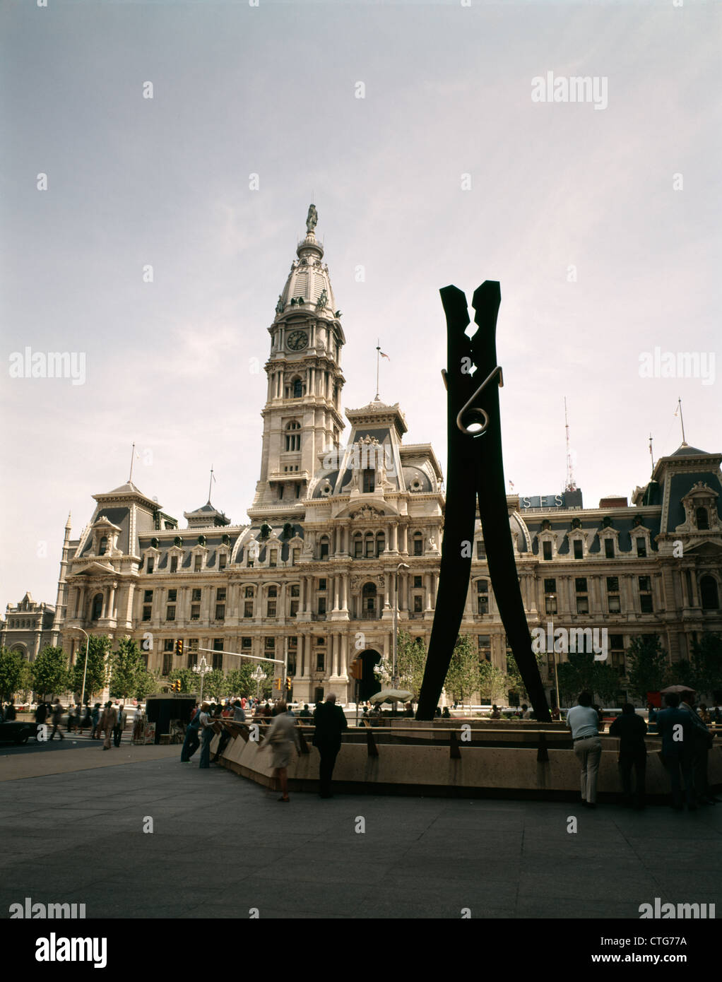 1970 1970s RETRO PHILADELPHIA PA CITY HALL AND CLOTHESPIN SCULPTURE ... 1970 1970s RETRO PHILADELPHIA PA CITY HALL AND CLOTHESPIN SCULPTURE ...