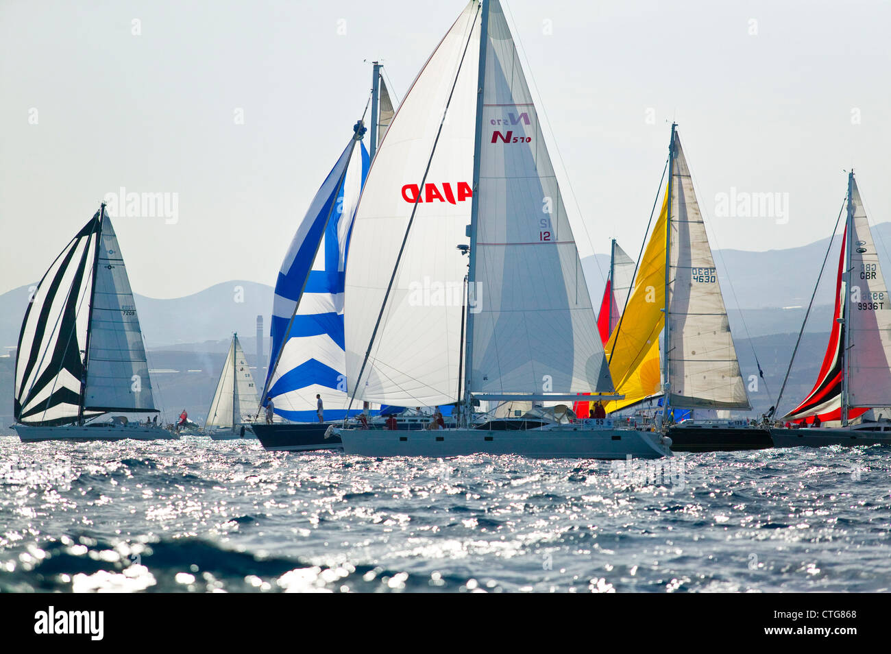 start of the ARC sailing ralley in Las Palmas Stock Photo - Alamy