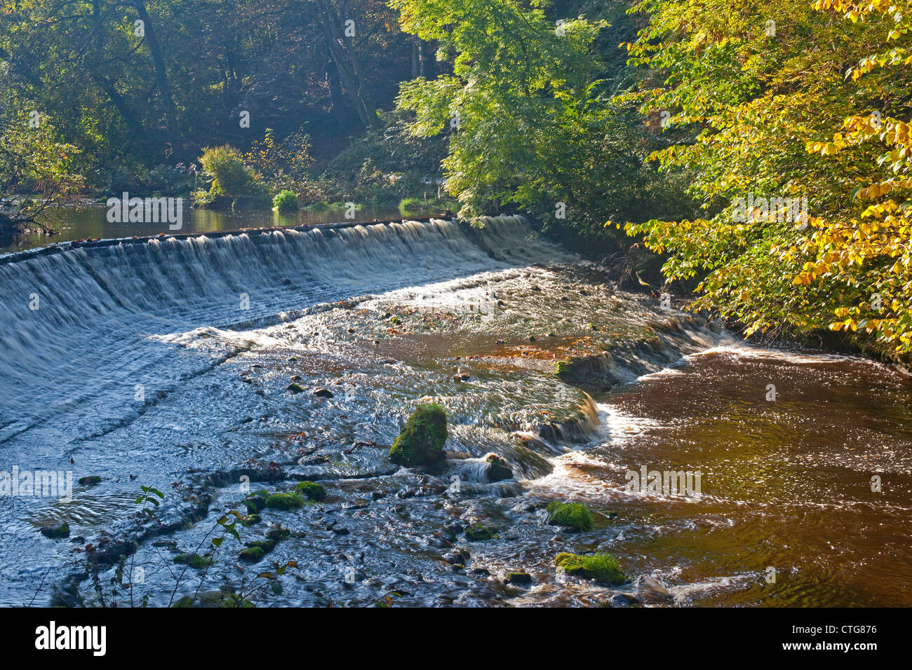 Redhall Mill weir, Water of Leith, Edinburgh Stock Photo - Alamy