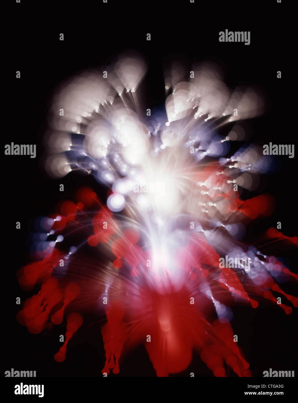 1960s 1970s ABSTRACT LIGHT PATTERNS RED WHITE BLUE LIGHTS PSYCHEDELIC ...