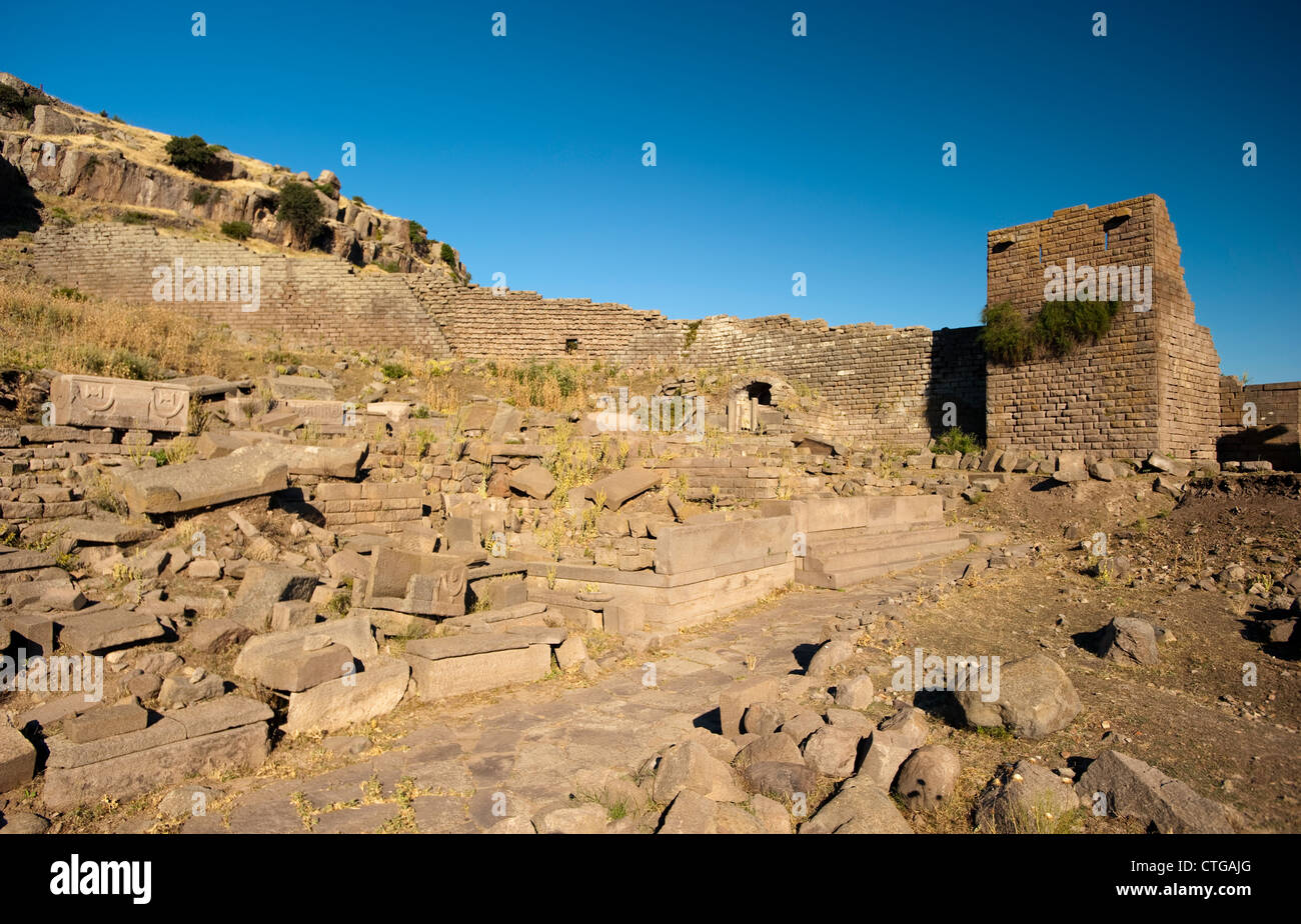 Western gate and necropolis of ancient city Assos Turkey Stock Photo ...