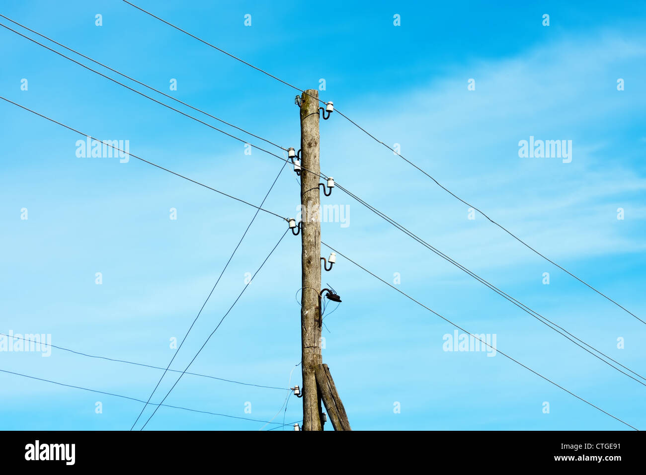 old power pole Stock Photo - Alamy