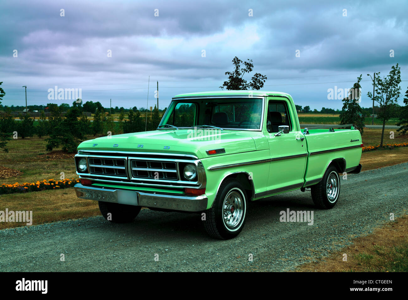 1971 Ford F100 Sport Custom Stock Photo - Alamy