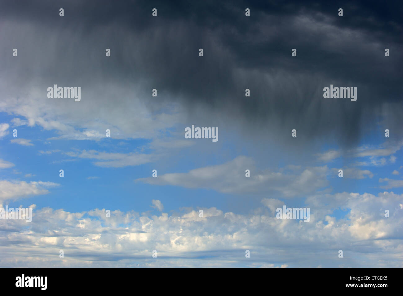Rain Falling Down From Clouds