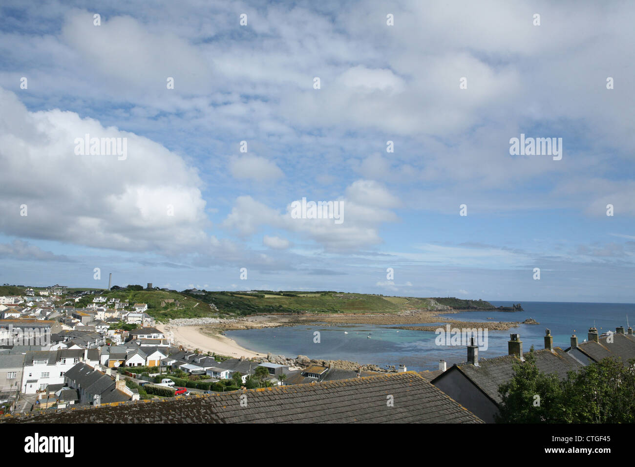 Hugh town St Mary's Scilly Isles Isles of Scilly Cornwall England UK ...
