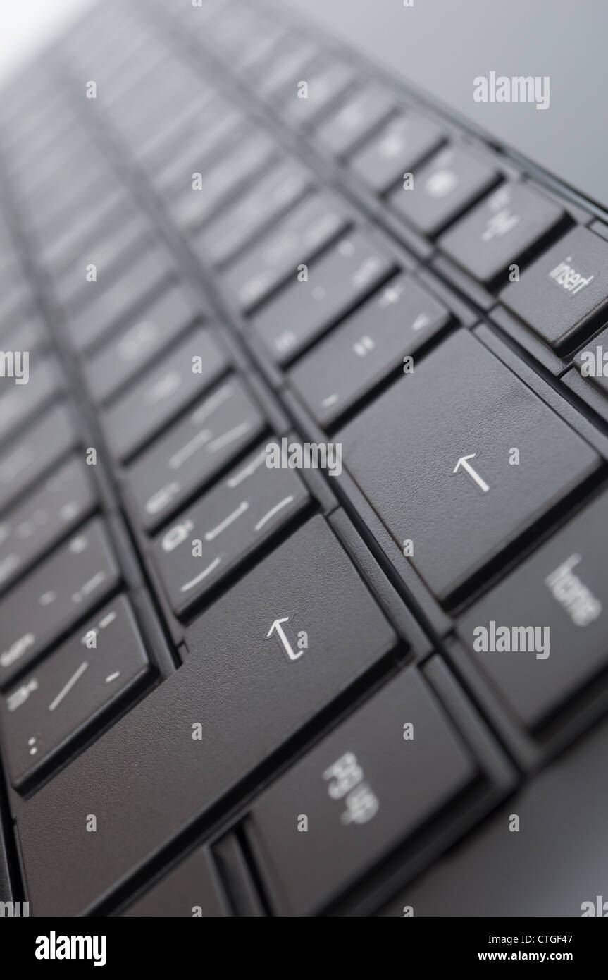 Black computer keyboard detail closeup hi-res stock photography and ...