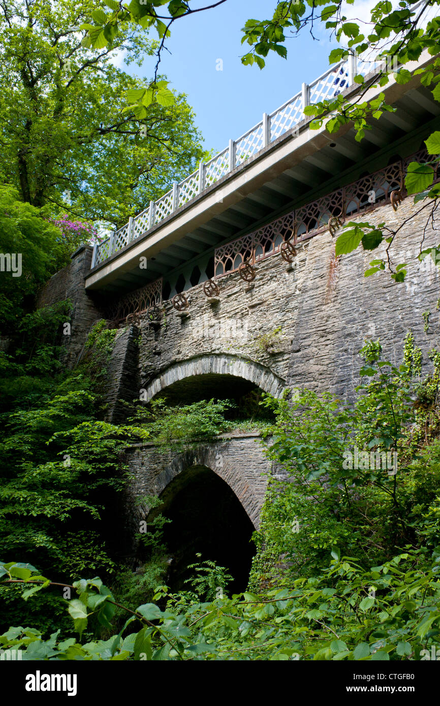 Devil's Bridge The three bridges over the River Mynach from the Devil's ...