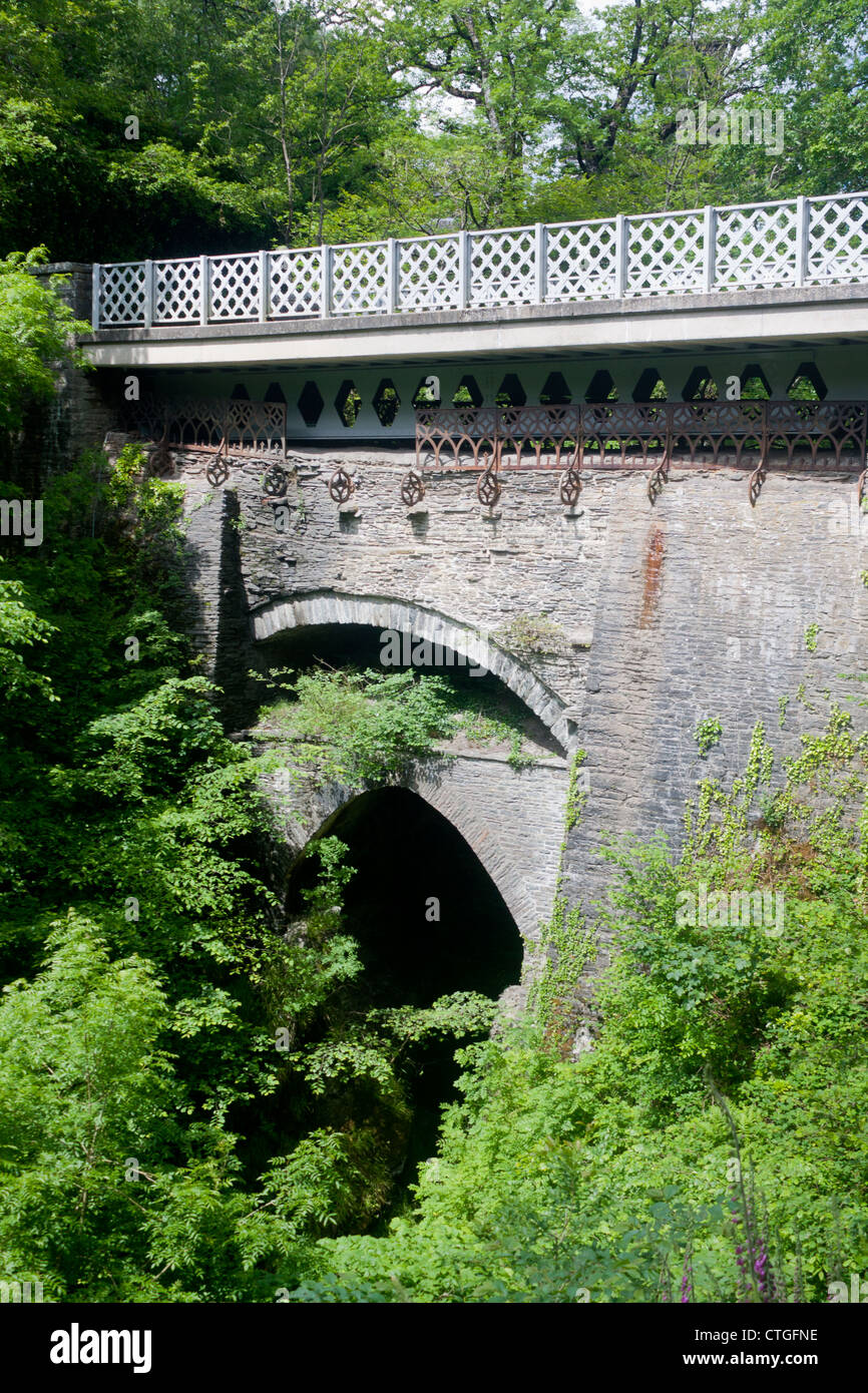 Devil's Bridge The three bridges over the River Mynach from the Devil's ...