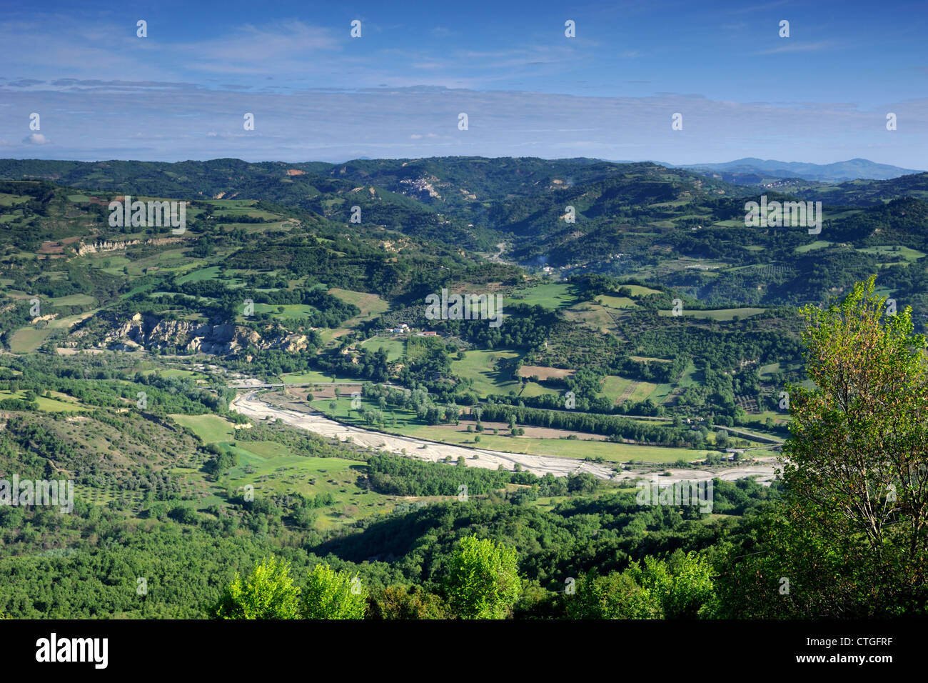 Italy, Basilicata, Pollino National Park, Serrapotamo river valley ...