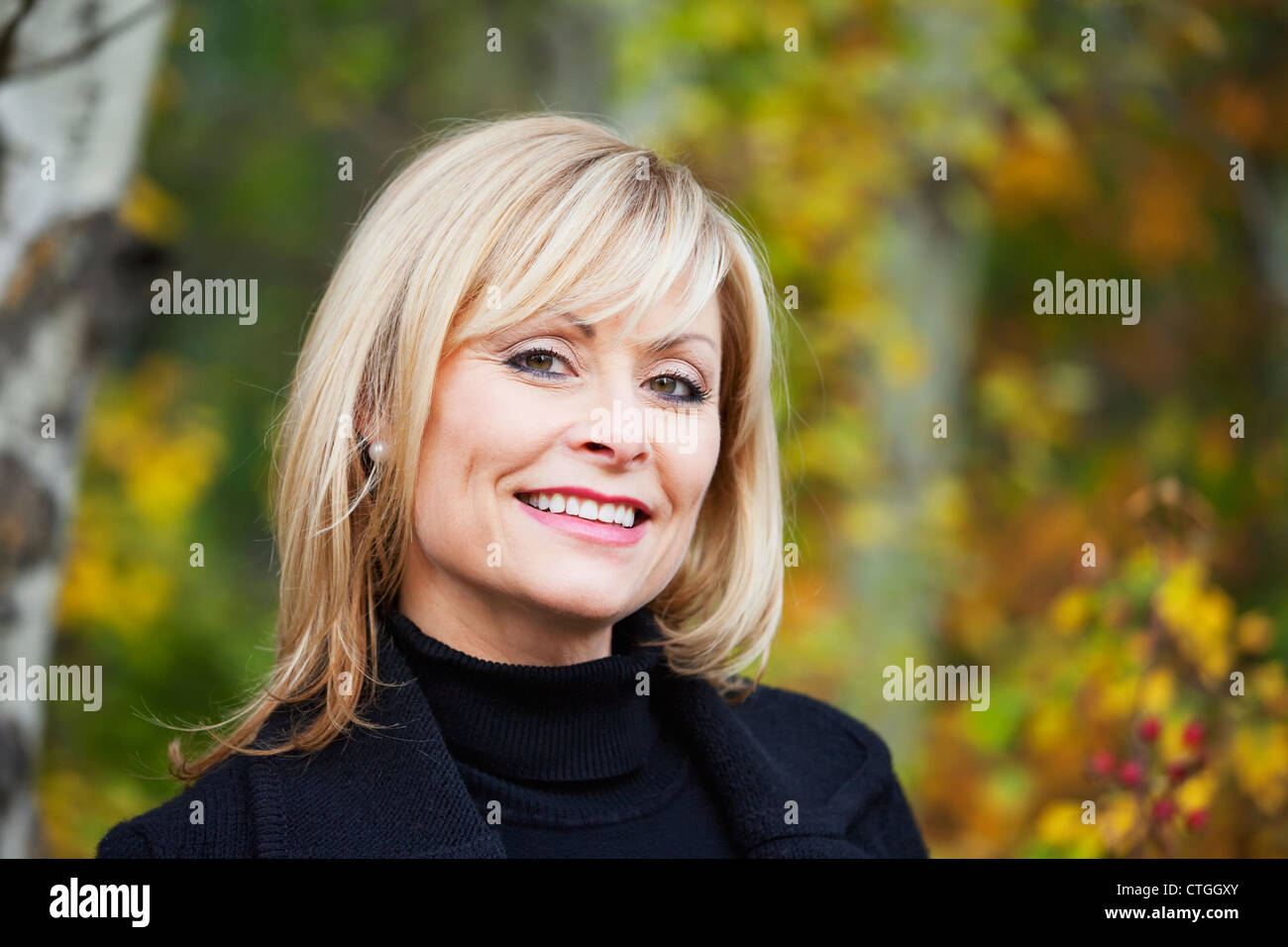 Portrait Of A Woman; St. Albert, Alberta, Canada Stock Photo - Alamy