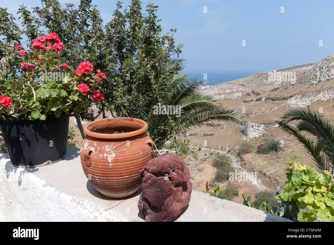 The Church of Panageria Episkopi on the island of Santorini Greece ...