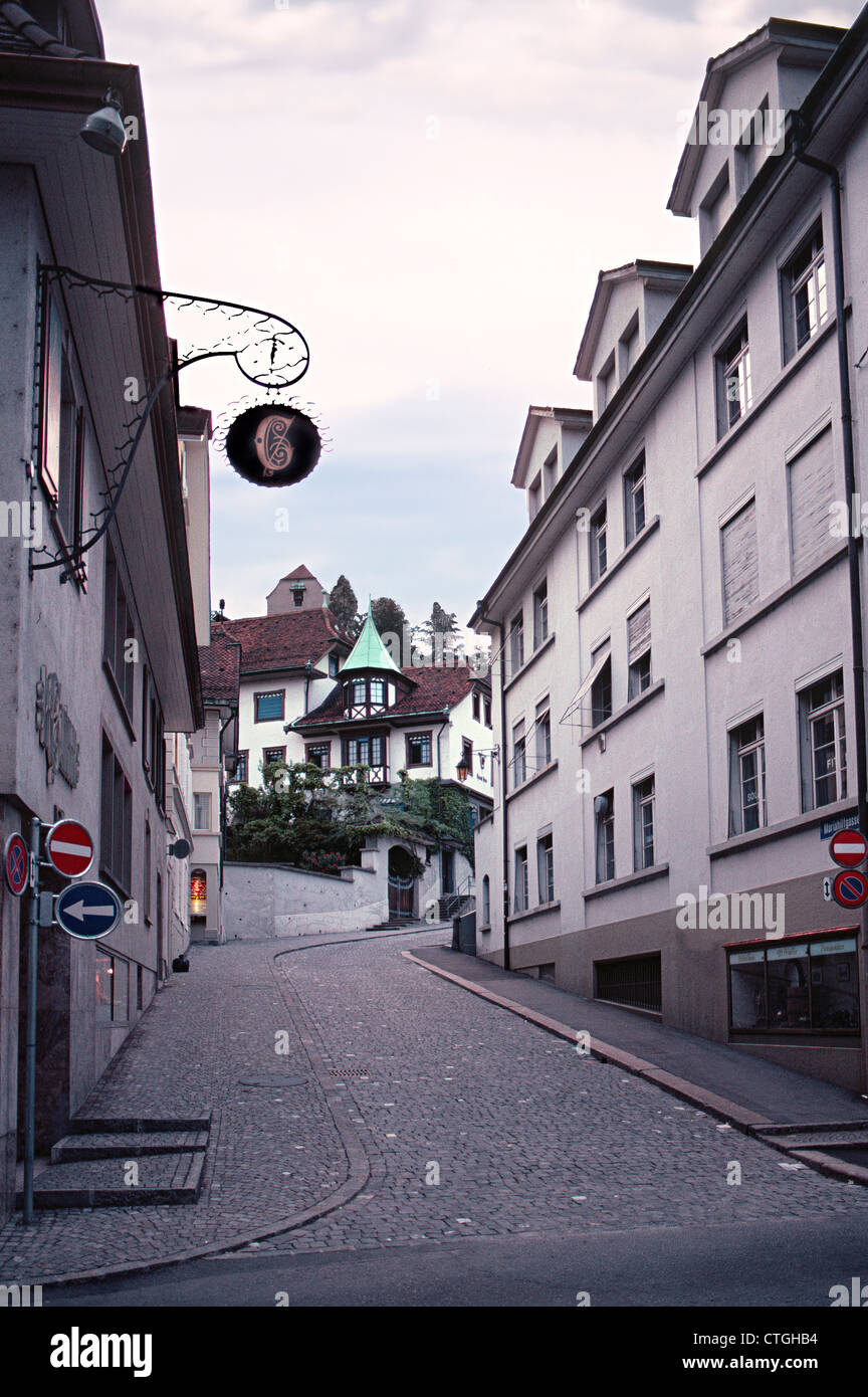 Lucerne Street Mariahilfgasse Stock Photo - Alamy