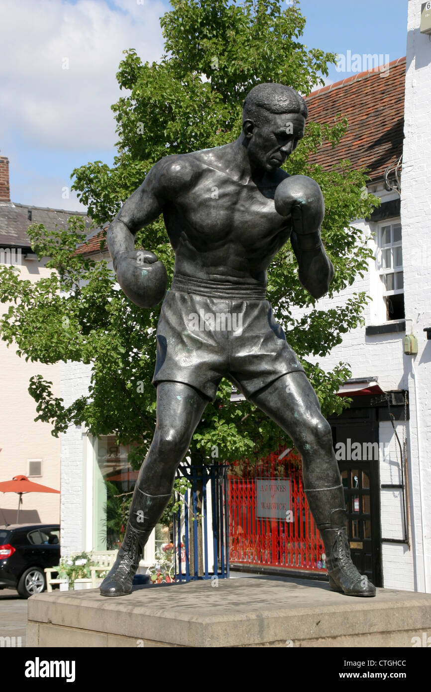 Randolph Turpin (boxer) statue Warwick Warwickshire England UK Stock ...