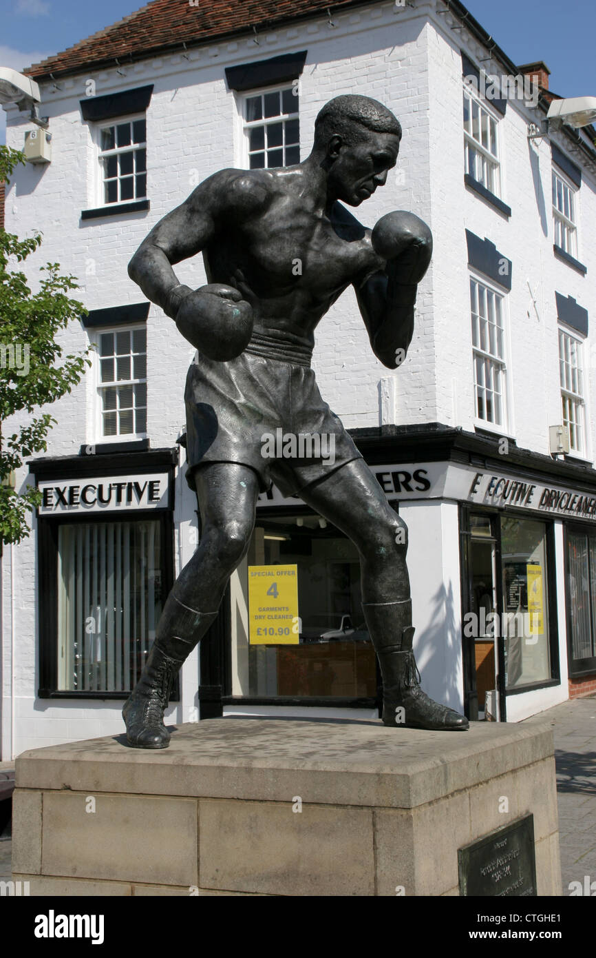 Randolph Turpin (boxer) statue Warwick Warwickshire England UK Stock ...