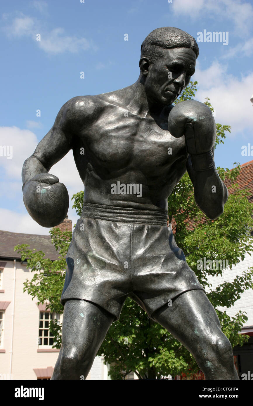 Randolph Turpin (boxer) statue Warwick Warwickshire England UK Stock ...
