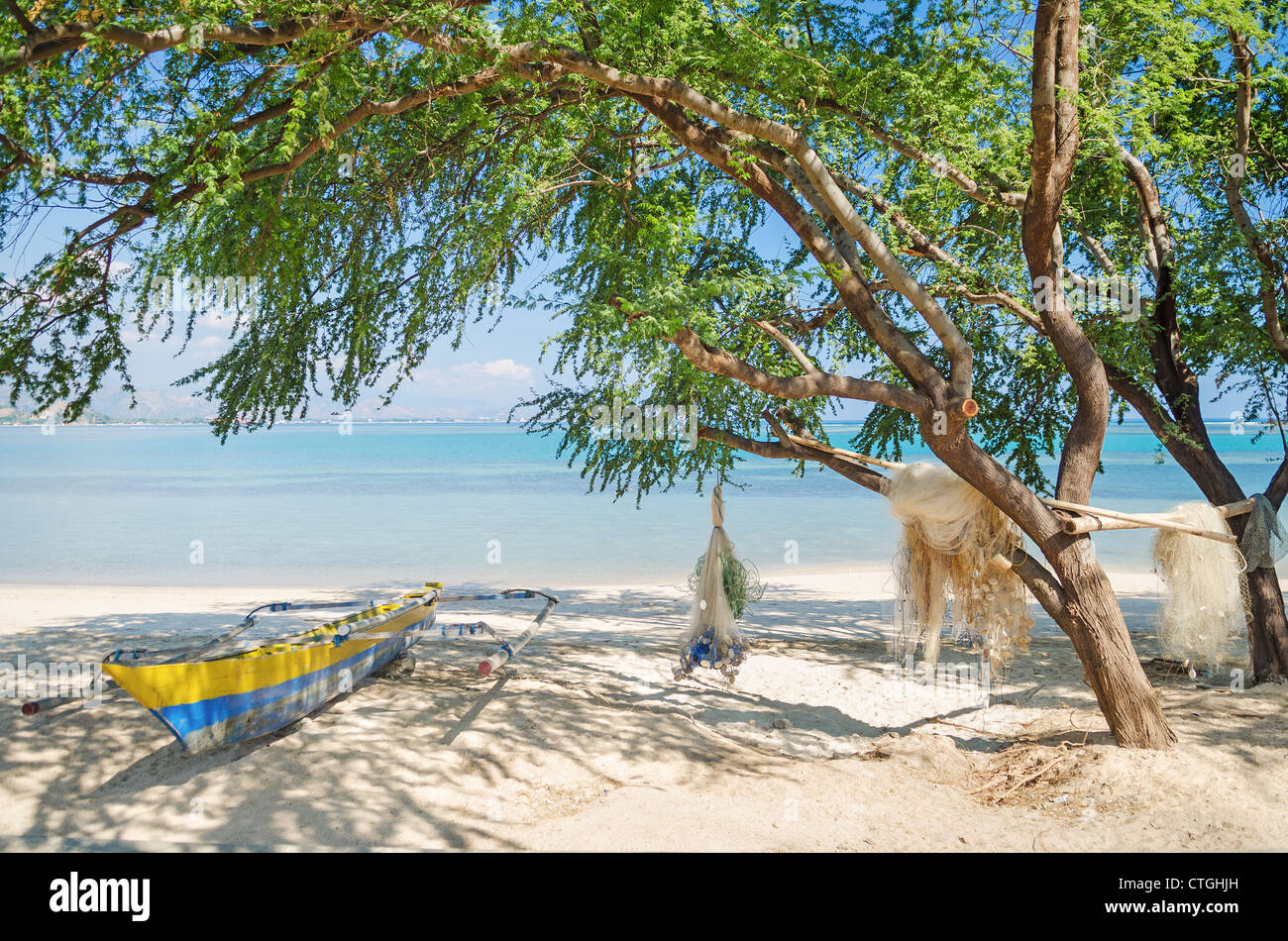 fishing boat on beach in dili east timor, timor leste Stock Photo - Alamy