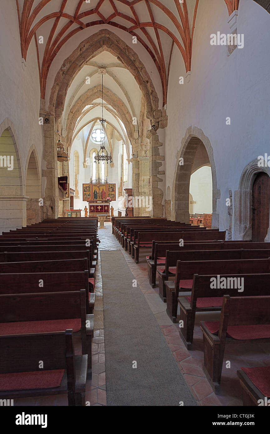 Chapel interior Prejmer fortified church in Prejmer, Transylvania ...