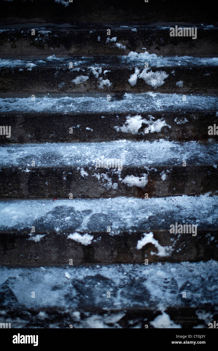 Icy Stairs High Resolution Stock Photography and Images - Alamy