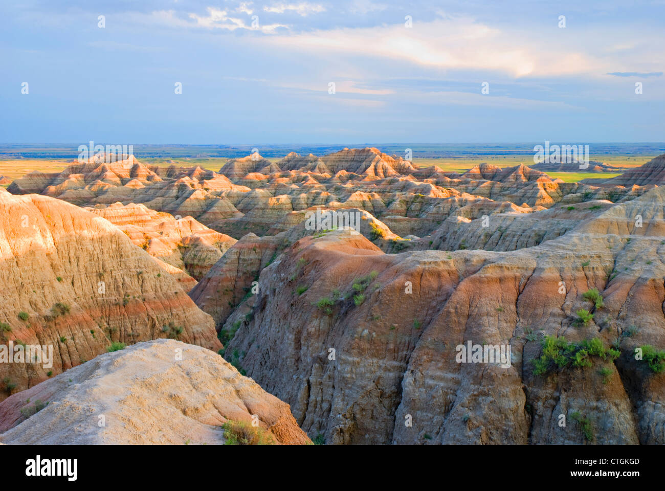 Badlands National Park; South Dakota, United States of America Stock ...