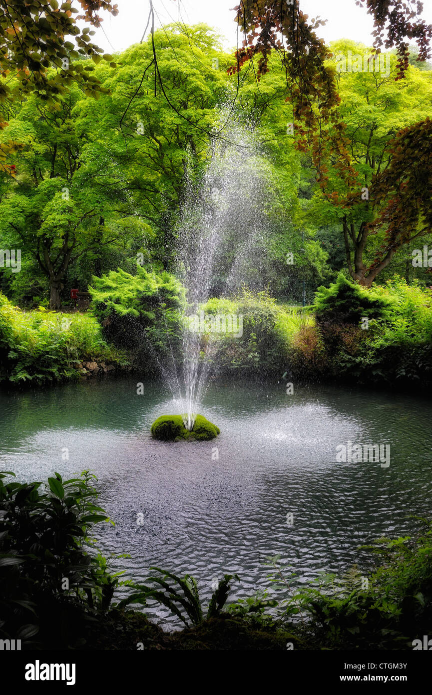 derwent gardens matlock bath derbyshire england uk Stock Photo - Alamy