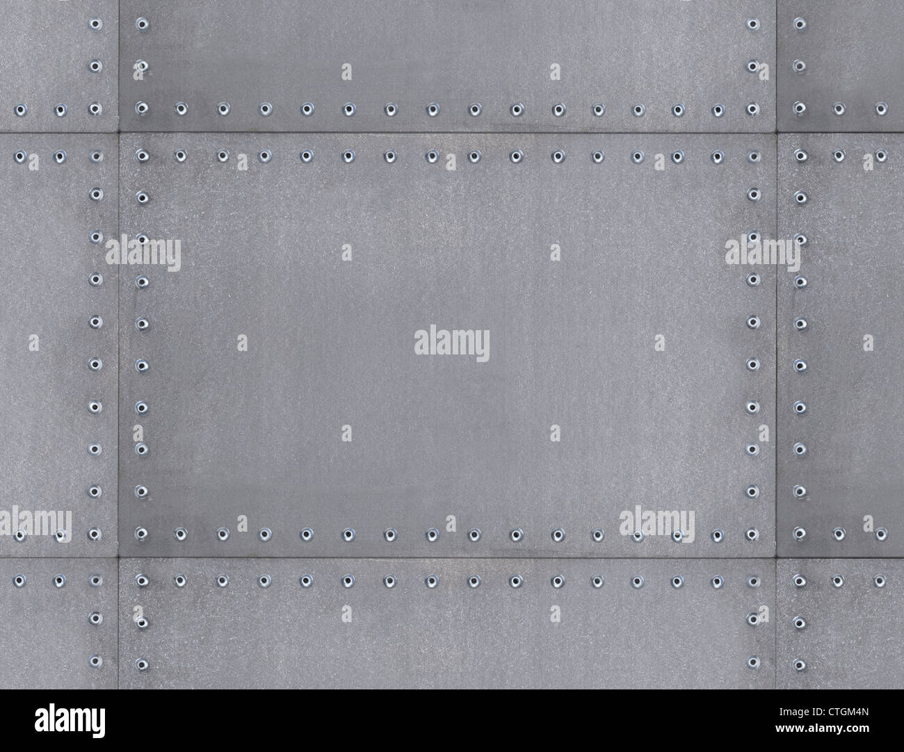 Metal background, plates with rivets Stock Photo - Alamy