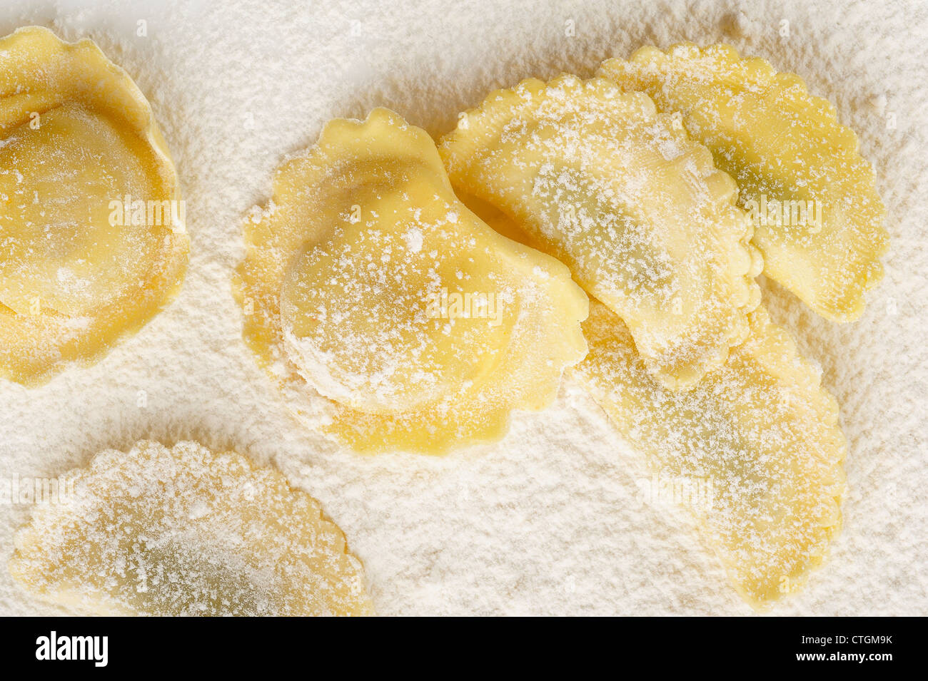 Fresh pasta uncooked Stock Photo - Alamy