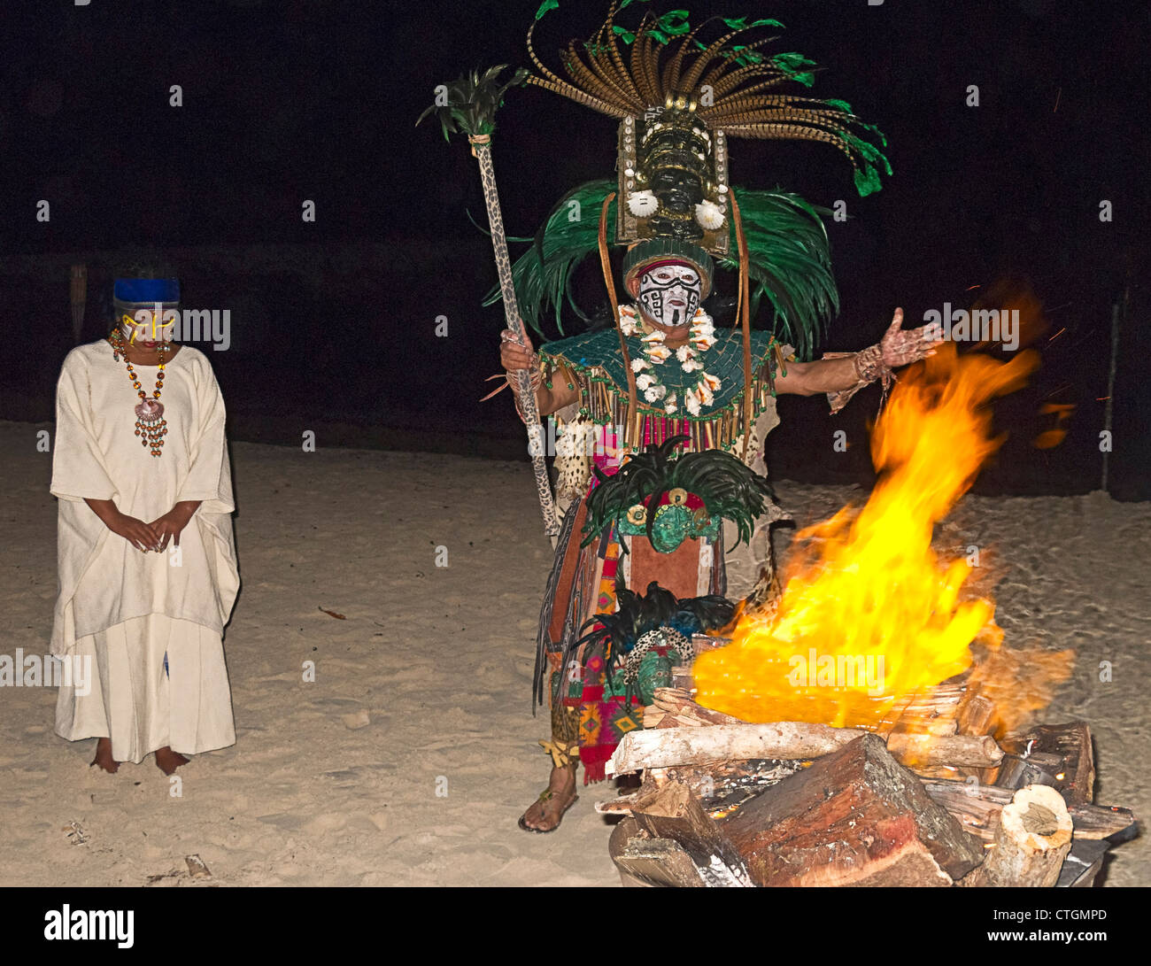 Indigenous Mayan Open Fire