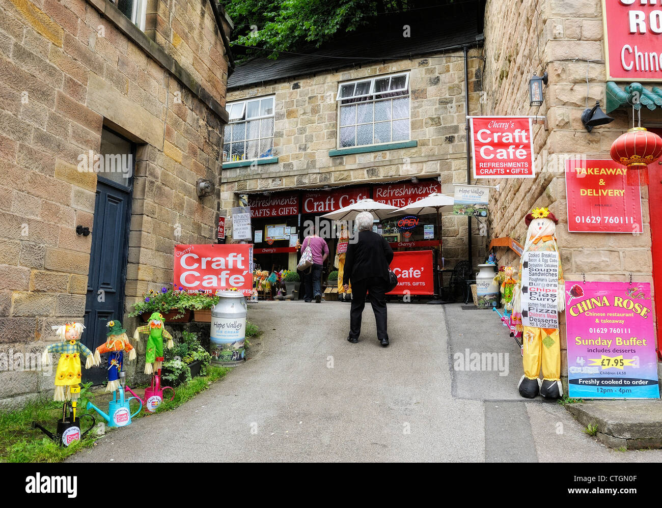 craft café matlock bath derbyshire england uk Stock Photo - Alamy