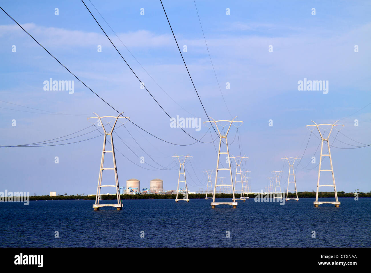 Fort Ft. Pierce Florida,St. Lucie Nuclear Power Plant,twin nuclear ...