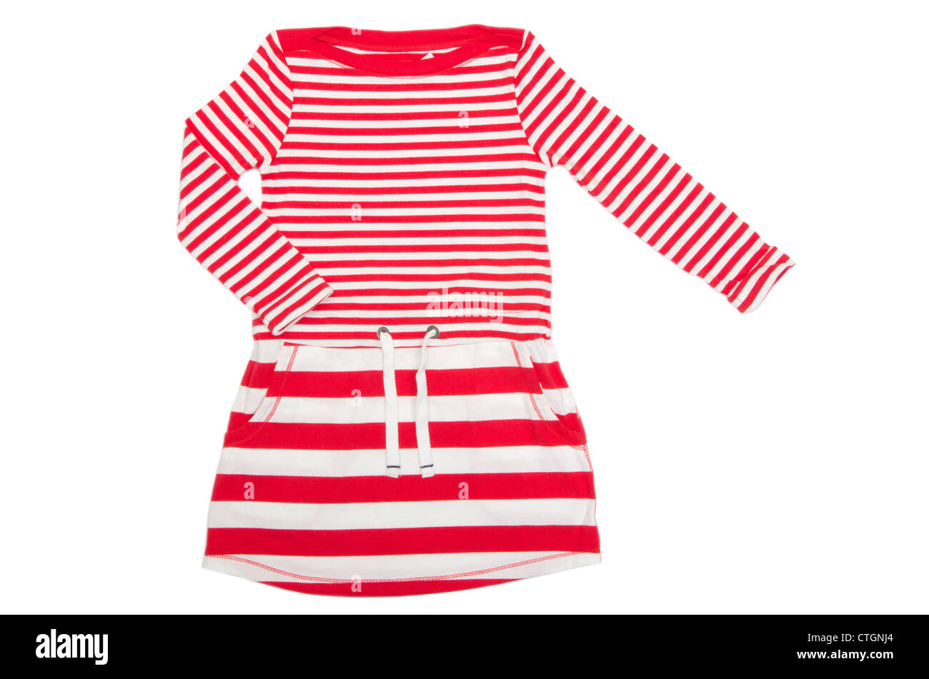 dress for girl on white background Stock Photo - Alamy