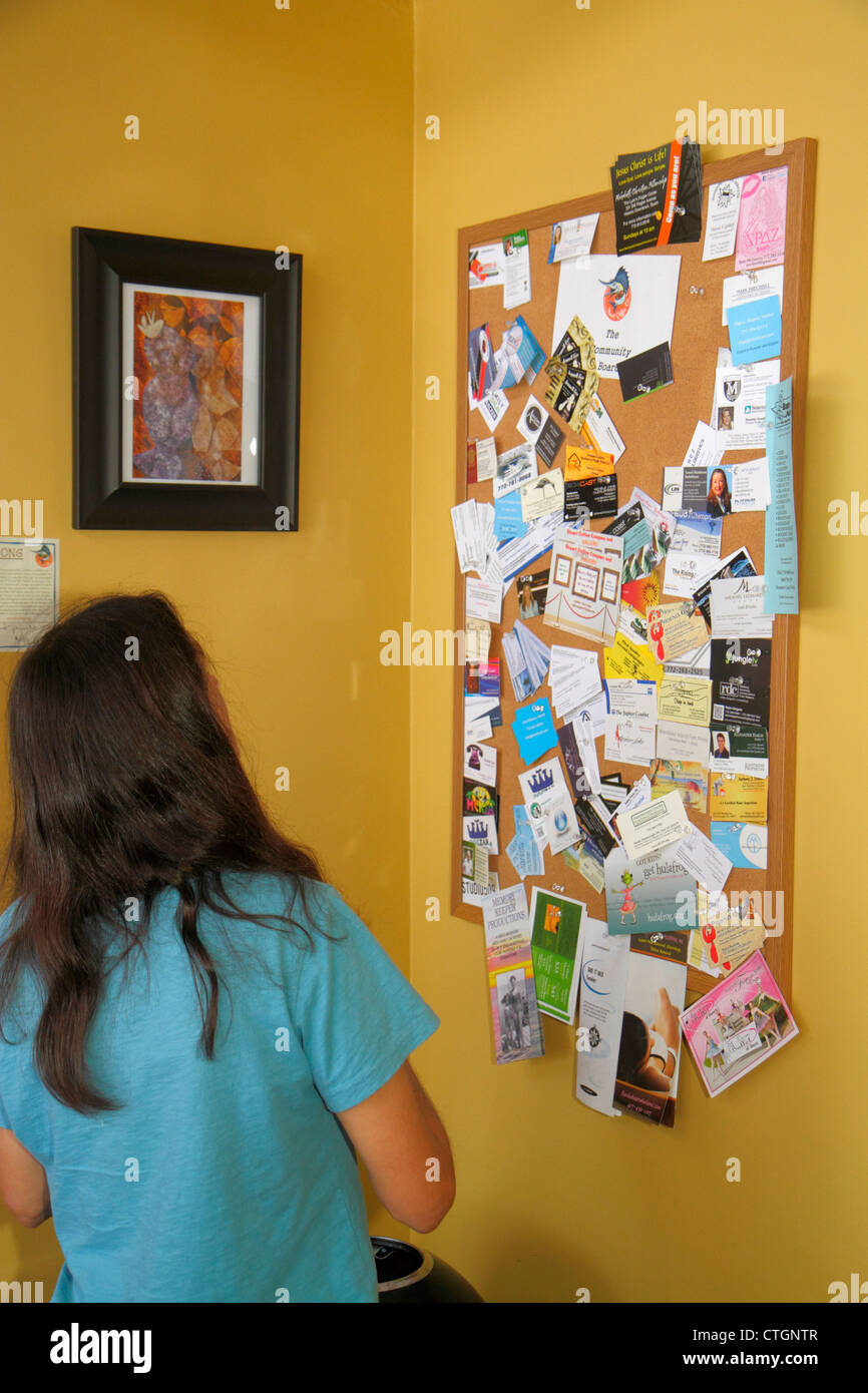 Community bulletin board cafe in hi-res stock photography and images ...