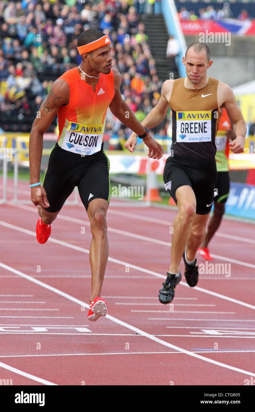 Javier CULSON (Puerto Rico) and David (Dai) Greene in the mens 400 ...