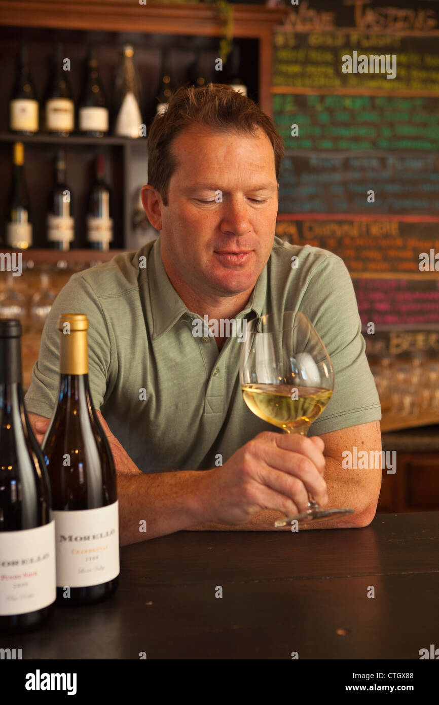 vintner Nick Morello, Corks and Crowns Tasting Room, Funk Zone, Santa ...