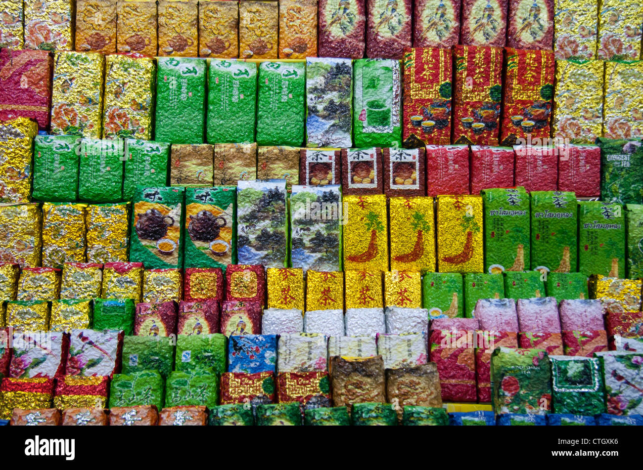 Packets Of Green Tea High Resolution Stock Photography and Images - Alamy