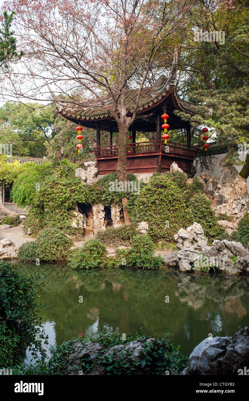 Tuisi garden in Tongli of Suzhou, which built in 1885, is one of the ...