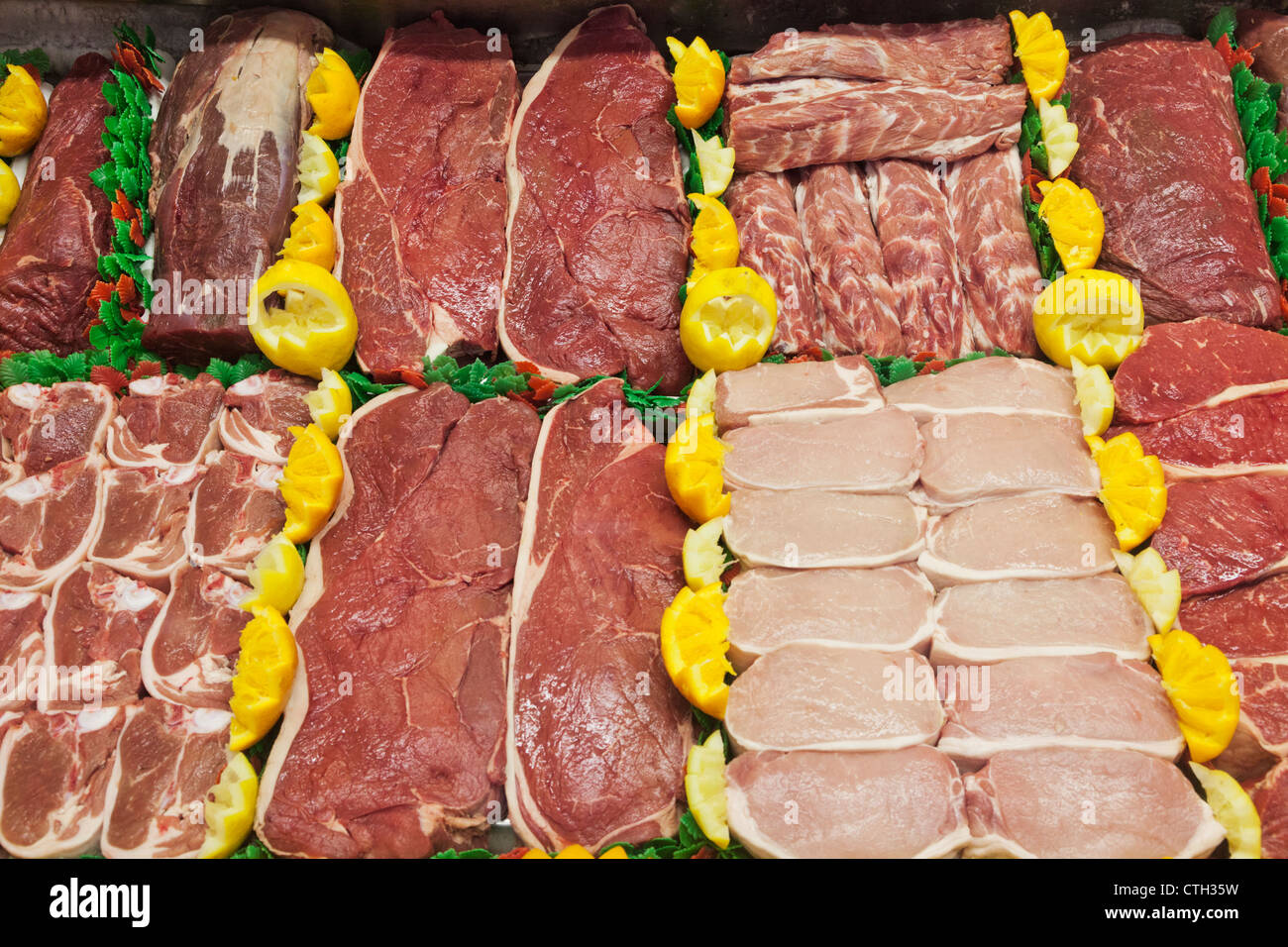 Butchers shop window hi-res stock photography and images - Alamy